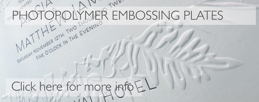 Home - Lyme Bay Press - Letterpress Printing Plates